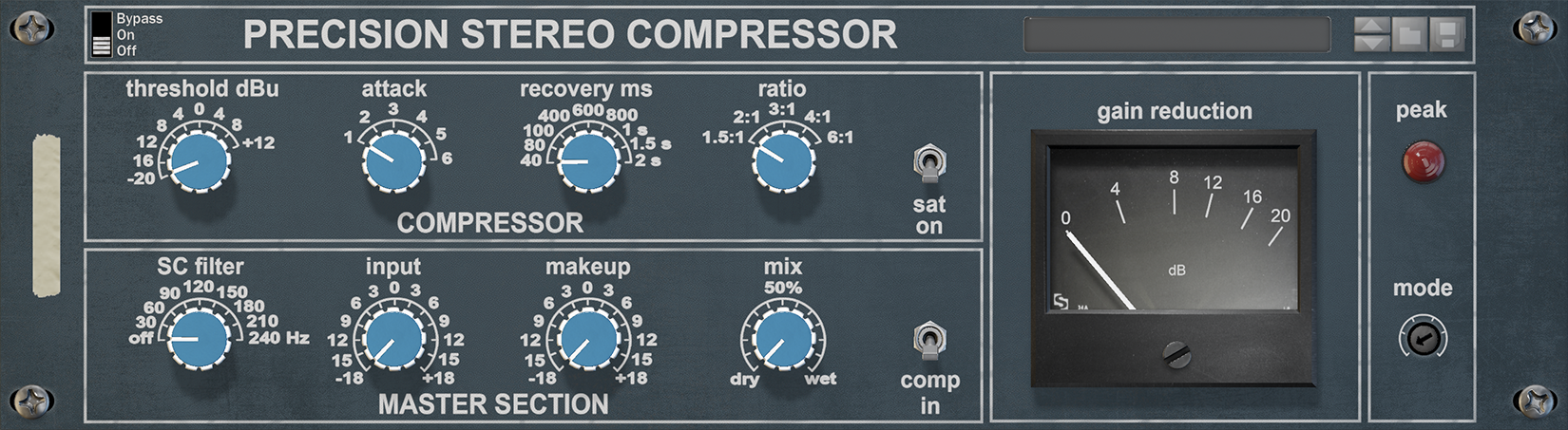 Precision Stereo Compressor | Classic British Comp | Shop | Reason Studios